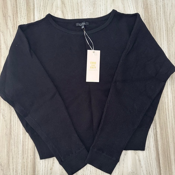 Love Tree | Sweaters | Nwt Chic And Cozy By Love Tree Black Sweater ...